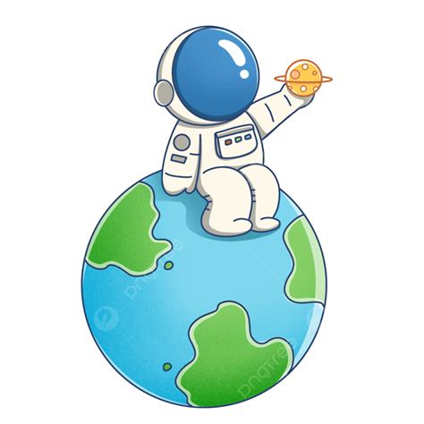 Astronauta Sentado No Planeta Png Planeta Astronauta Astronauta Png