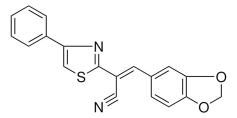 3 BENZO 1 3 DIOXOL 5 YL 2 4 PHENYL THIAZOL 2 YL ACRYLONITRILE