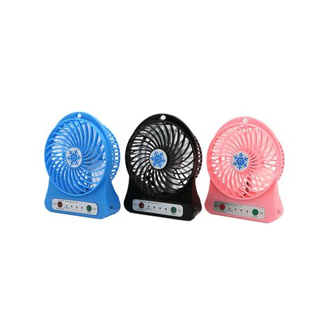 Mini Ventilador Portátil Recarregável Usb 3 Velocidades