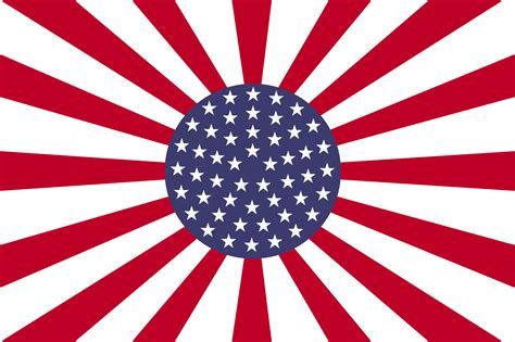 Japanese And American Flag