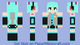 Hatsune Miku Minecraft Skin