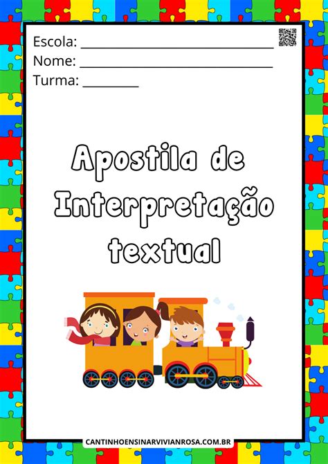 Apostila Leitura e Interpretação de textos simples Cantinho Ensinar