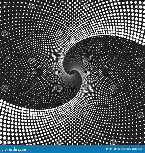 Teste Padr O Ou Textura De Intervalo M Nimo Pontilhada Da Espiral Do