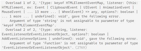 Typescript Passing Key Value Pairs To Addeventlistener Stack Overflow