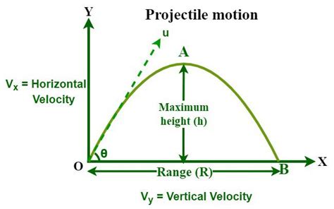 projectile motion for vertical velocity geeksforgeeks