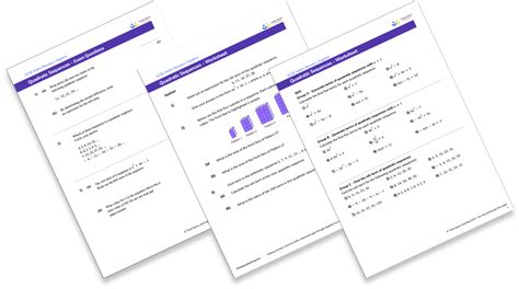 Quadratic Sequences Gcse Maths Steps Examples