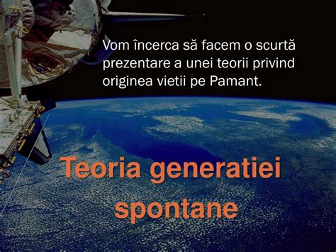 PPT Cum A Aparut Viata Pe Pamant PowerPoint Presentation Free