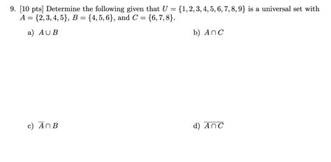 solved 9 [10 pts] determine the following given that