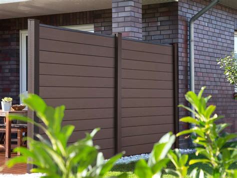 Gartenzaun Sichtschutzzaun WPC Stecksystem Solid Terra Steckzäune