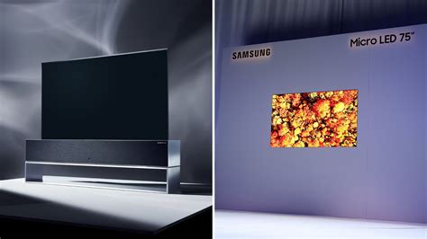 CES 2019 LG Rollable OLED TV And Samsungs 75 Inch MicroLED TV