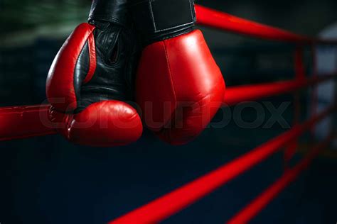 Boxen Ring Leder Stock Bild Colourbox