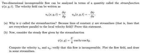 solved two dimensional incompressible flow can be analyzed