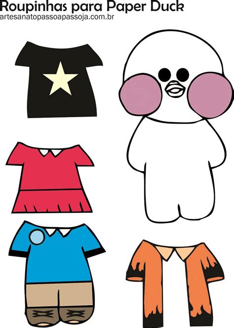 Paper Duck Para Imprimir Roupas Acess Rios E Coisas Divertidas