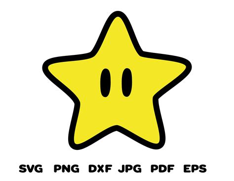 Mario Bros Star Svg