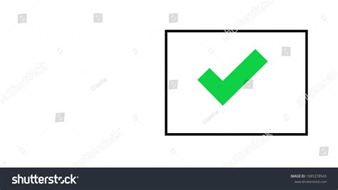 Green Check Mark Box Check Box Stock Illustration 1985378543 Shutterstock