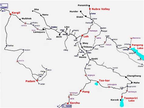Ladakh Map India Travel Forum