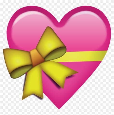 Relationships Emoji De Corazon Con Lazo Free Transparent PNG