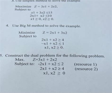 simplex method to solve the example maximize z 3x1 2x2 subject to x1 3x2