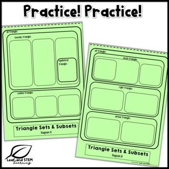 Classifying Triangles Interactive Notebook Set By Leaf And Stem Learning