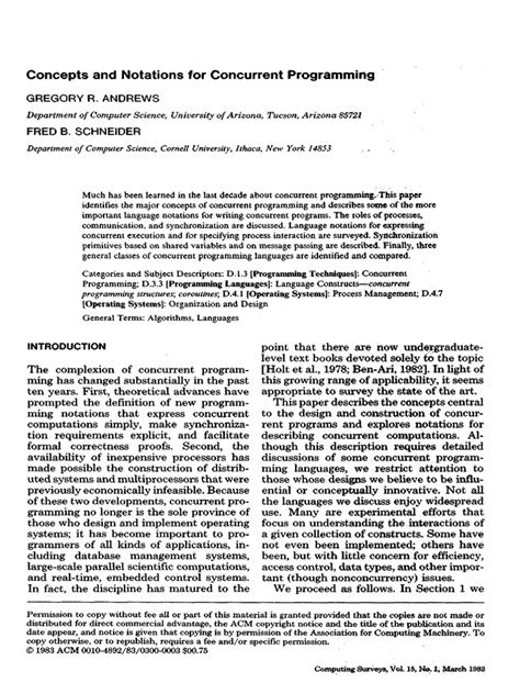 concepts and notations for concurrent programming pdf pdf programming language concurrent
