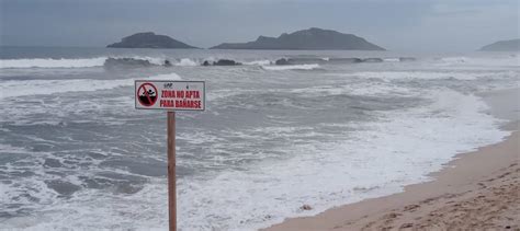 Continuarán cerradas algunas playas en Mazatlán por fuerte oleaje Ríodoce