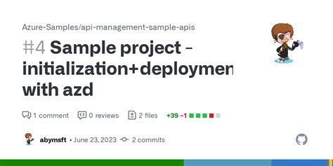 sample project initialization deployment with azd by abymsft · pull request 4 · azure samples