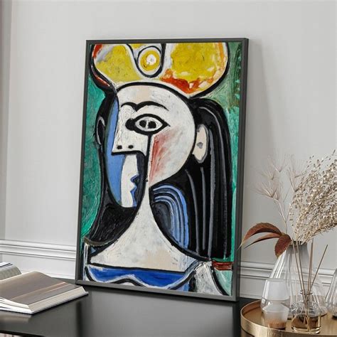 PICASSO Popiersie Kobiety PLAKAT 21x30 Cm Grafika Art Styl Malarstwo
