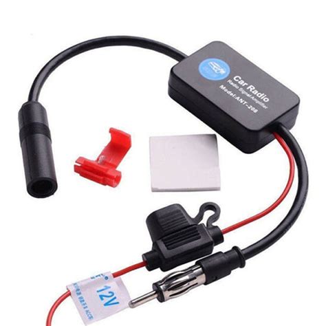 V Auto Car Am Radio Antenna Signal Amplifier Booster Enhance Signal