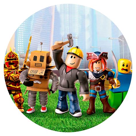 Painel 3d Festa Redondo 1 50 Malha Sublimado Roblox Cidade Shopee Brasil