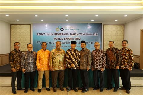 RAPAT UMUM PEMEGANG SAHAM TAHUNAN 2021 Dan PUBLIC EXPOSE 2022 JMA