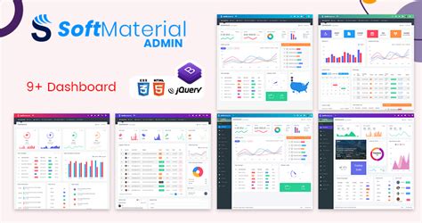 Soft Material Bootstrap Admin Templates Web Apps Ui Kit Dashboards