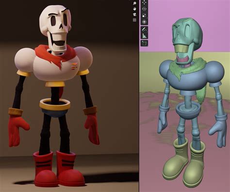 CoolioArt 3D Commissions Open On Twitter Papyrus For The Ps4