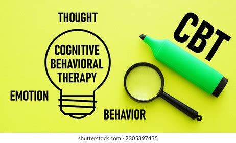 Cognitive Behavioral Therapy Cbt Shown Using Stock Photo