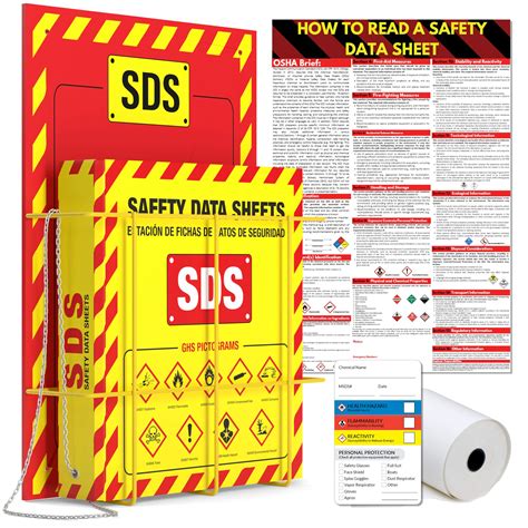 Buy Sds Wall Station Inch Ring Material Safety Data Sheet Binder