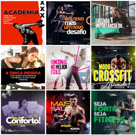 Templates Criativos Editáveis no Canva Academia Daniele Santos de