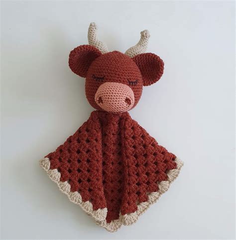 Hamish The Highland Cow Lovey Crochet Pattern Etsy