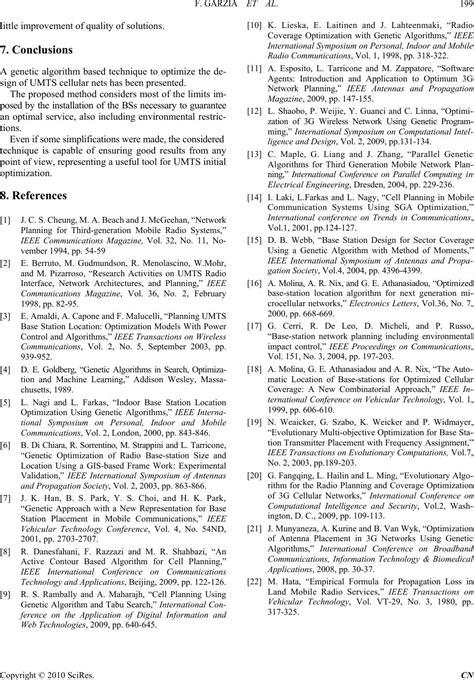 optimization of umts network planning using genetic algorithms