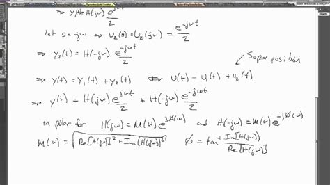 Magnitude And Phase Of A Transfer Function Part 1 YouTube