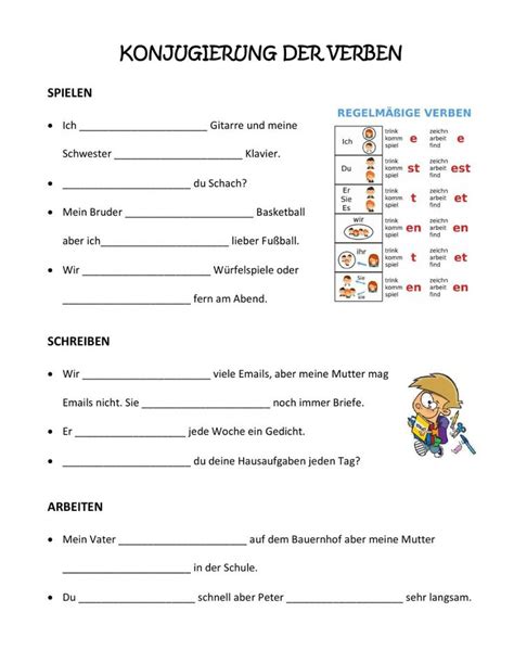 Konjugation Der Verben Online Worksheet For Pre Intermediate You Can