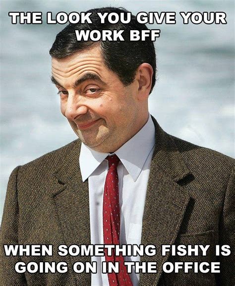 A Man Wearing A Suit And Tie With The Captionthe Look You Give Your Work Bff When Something