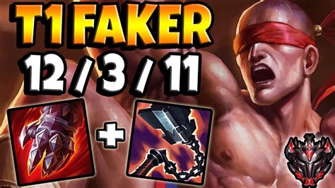 T1 Faker Lee Sin JUNGLE Vs Zed Lol Grandmaster EUW Patch 11 20 YouTube