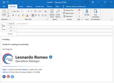 Email In Html Format Example