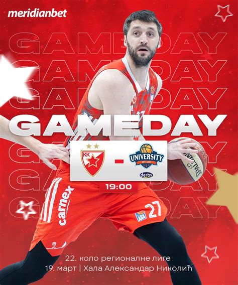 KK Crvena Zvezda Meridianbet On Twitter GameDAY 22 Kolo ABA