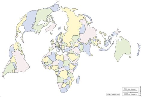 Carte Du Monde Vu Du Pole Nord Vierge