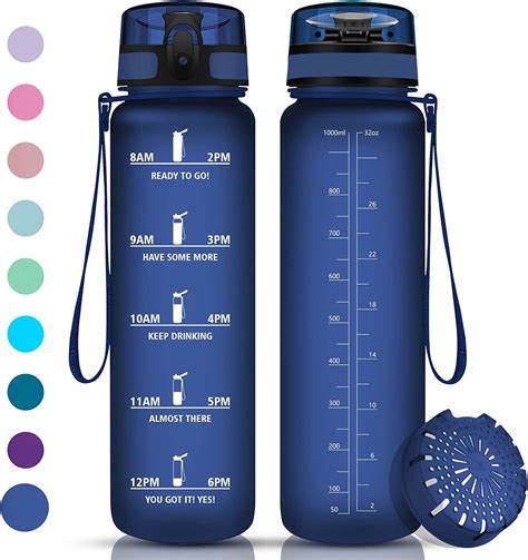 Vikaster Bouteille d eau Gourde Sport 1 Litre sans BPA Étanche