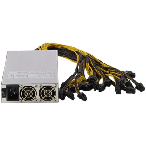 Miner PSU For ZUMAX 1U Single 12V 12 6Pin Mining Power Supply 3600W