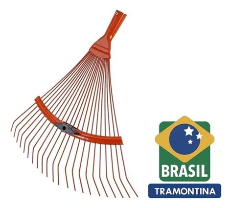 Vassoura Rastelo Regulável Grama 22 Dentes Ferro Tramontina