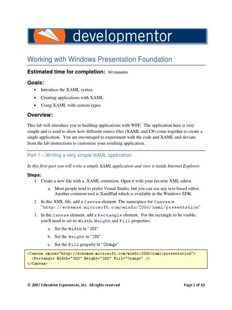wpf intro part 1 download free pdf extensible application markup language windows