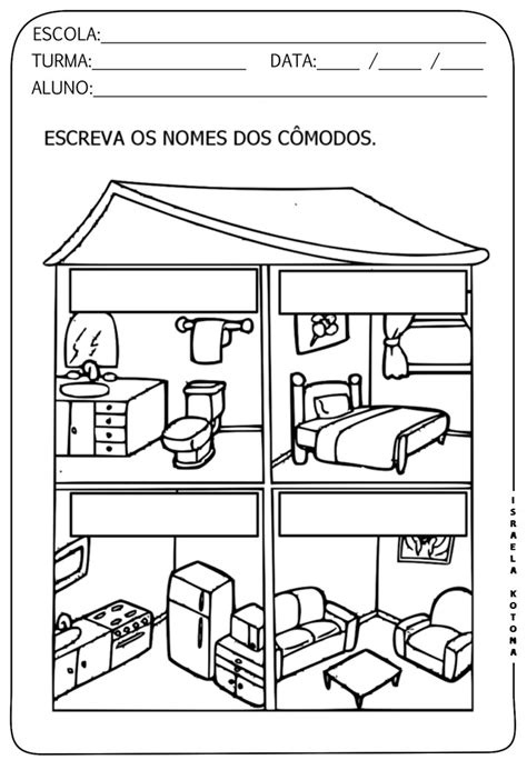 Tipos De Moradias Para Colorir