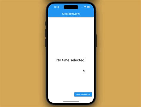 Working With Time Picker In Flutter Updated Kindacode